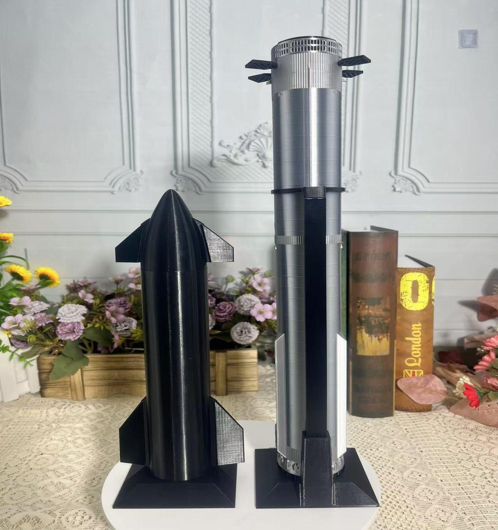 Magnetic Assembly Kit Spacex Starship 1:200 Scale Model Dragon Heavy ...