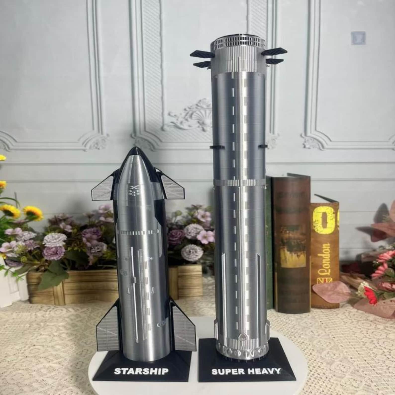 Magnetic Assembly Kit Spacex Starship 1:200 Scale Model Dragon Heavy ...