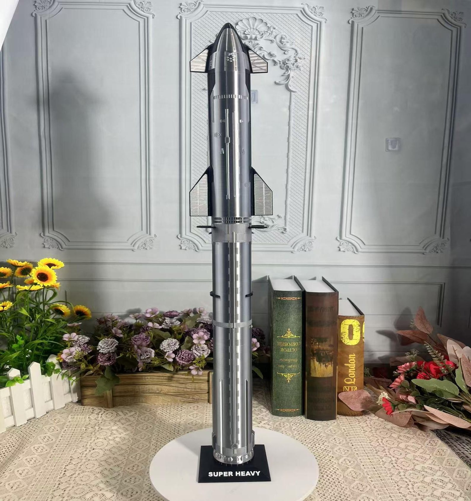Magnetic Assembly Kit Spacex Starship 1:200 Scale Model Dragon Heavy ...