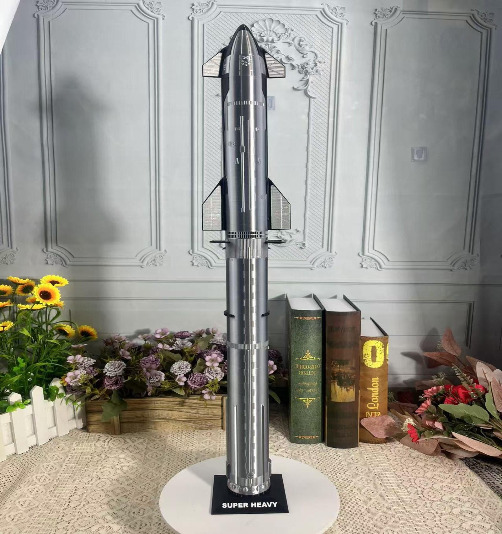 Magnetic Assembly Kit Spacex Starship 1:200 Scale Model Dragon Heavy ...