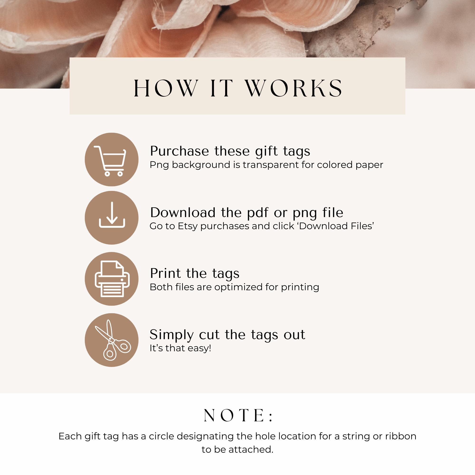 Fall Printable Gift Tags | Autumn Treat Labels (PDF & PNG Download, 2 ...