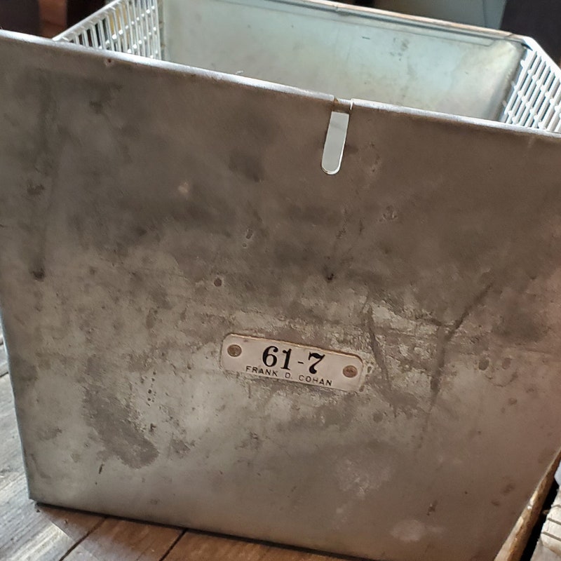 Metal Storage Bin - Etsy