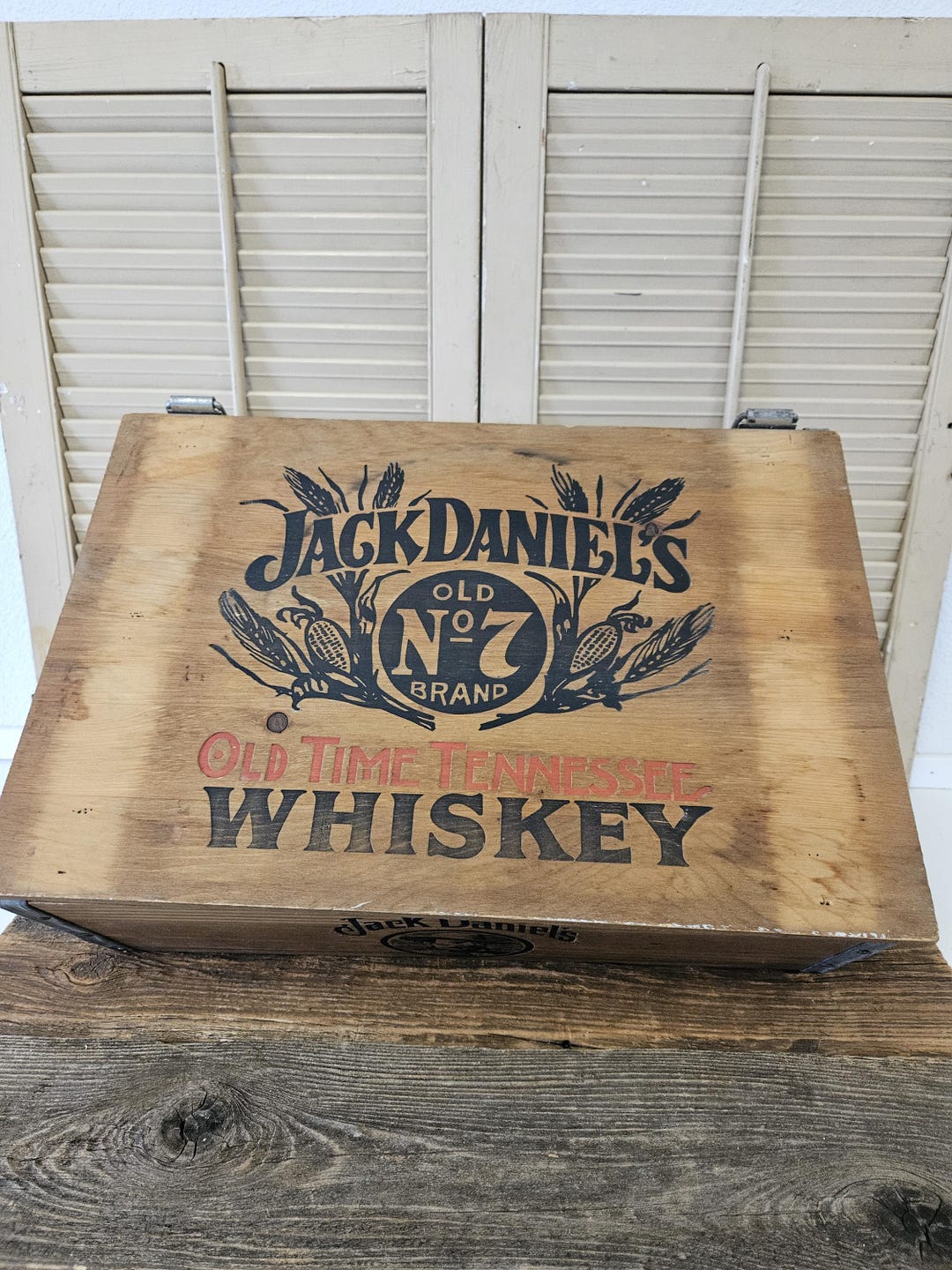 Wooden Crate/jack Daniels Whiskey Crate/ Wooden Crate/ Vintage Beer ...
