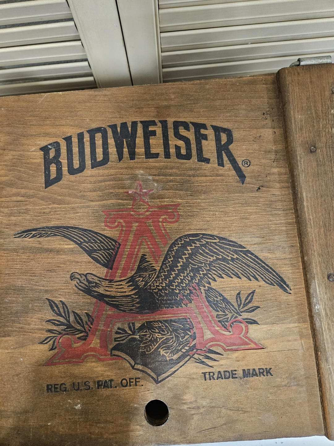 Vintage Budweiser Wooden Crate: Anheuser-busch Beer Storage, Man Cave ...
