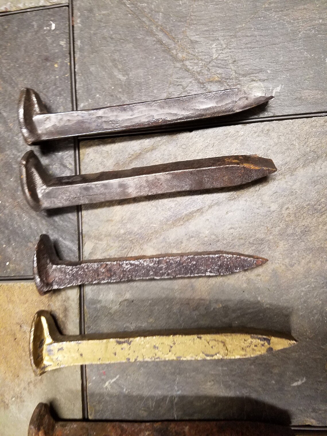 7 Rail Road Spikes/ Railroad Nails/ Vintage Rusty Spikes/ Craft Supply ...