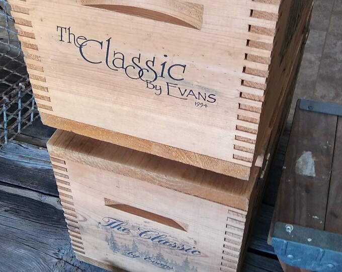 Wooden Ammo Crate/ Evans Classic/ Vintage Crate/ Deer Ammo Crate SALE ...