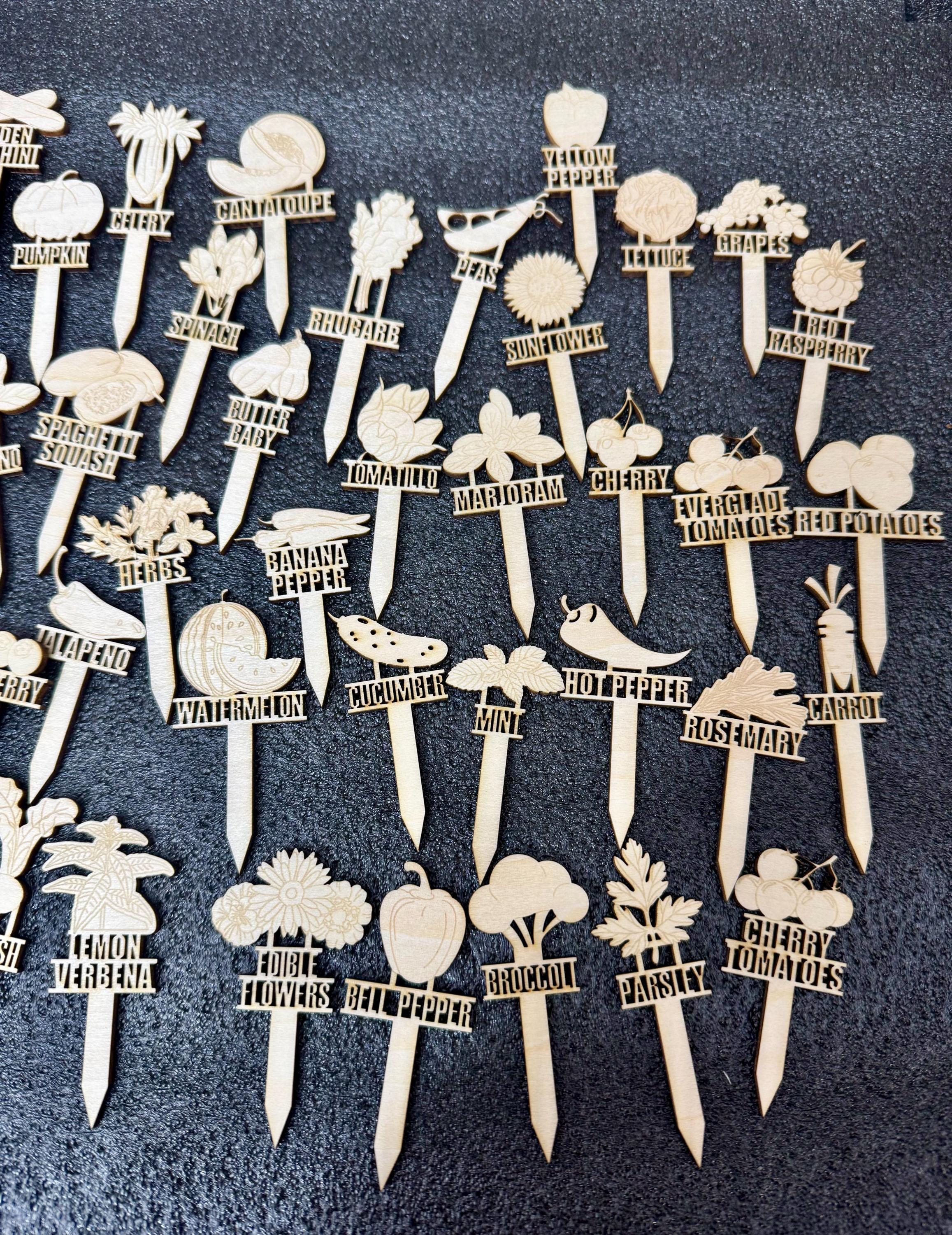 Wooden Plant Markers – 85 Variety Garden Set - Etsy