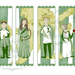 Chronicles of Narnia Bookmarks, Pevensie Children, Aslan (digital ...