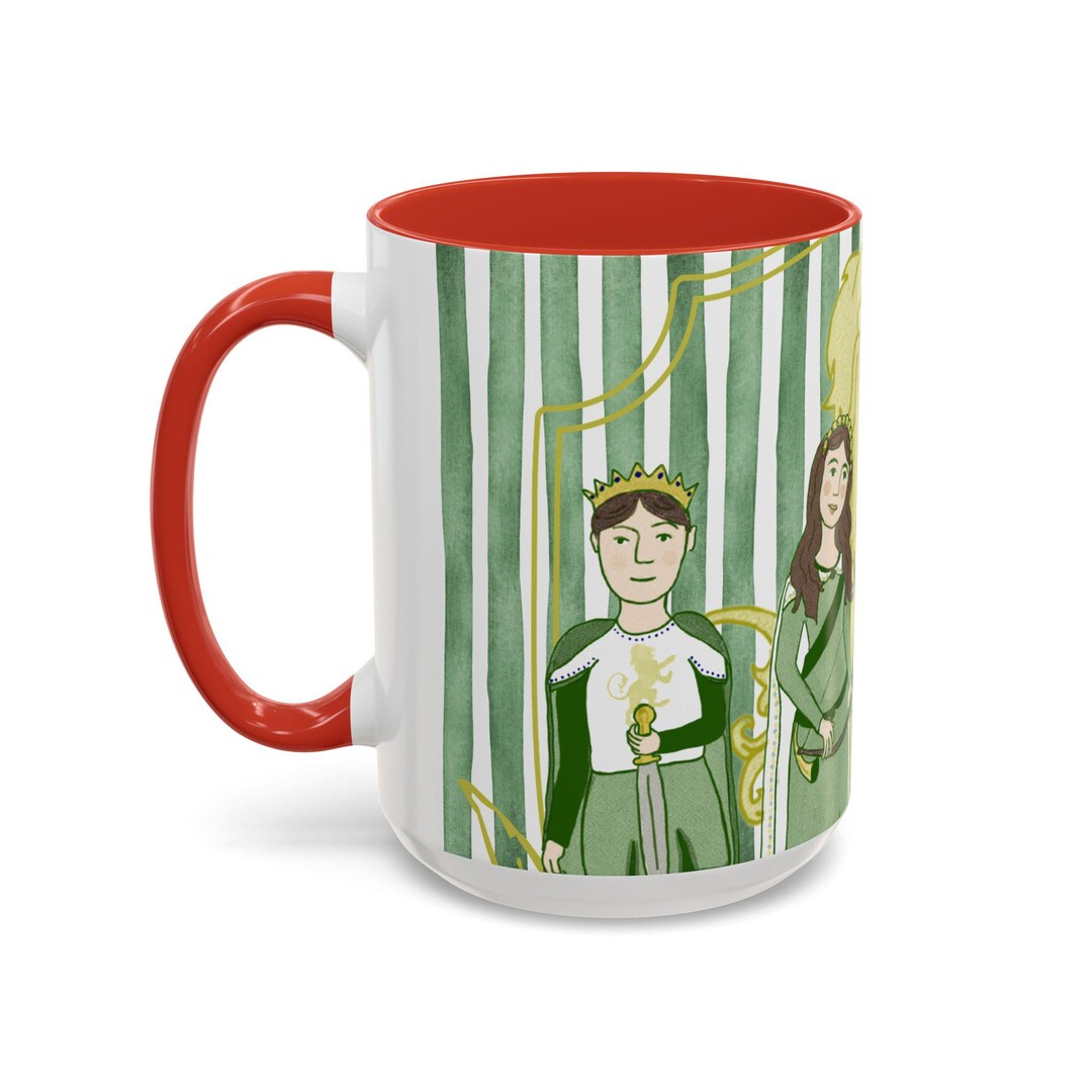 Narnia Mug, Ceramic Mug, Hand Drawn Pevensie Children and Aslan ...