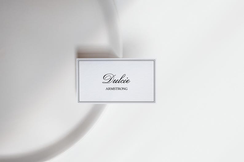 Editable Printable Place Cards, Vintage Wedding Place Card Template - Etsy