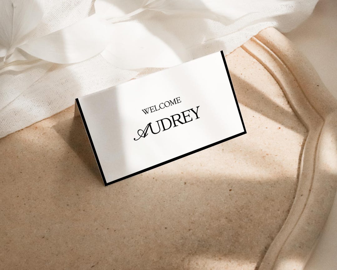 Editable Printable Place Cards, Luxury Wedding Tent Place Card Template ...