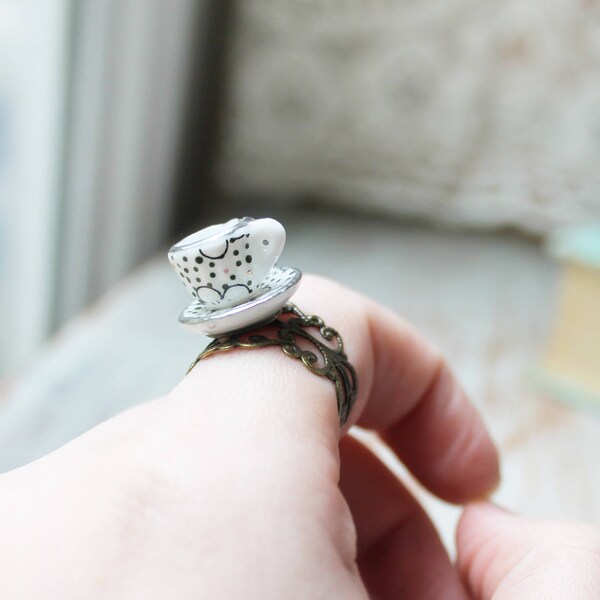 Teacup Ring - Etsy