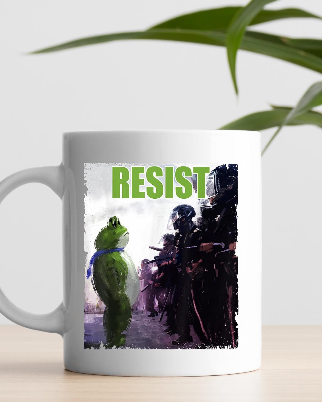 Resist Stand for Freedom Frog Mug 11oz & 15oz. Political Statement ...