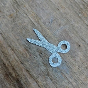 Scissors | Confetti & Cupcake Toppers | Die Cut Shapes | GLITTER - Etsy