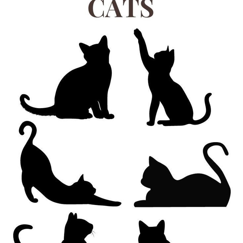Cat Cut Outs - Etsy