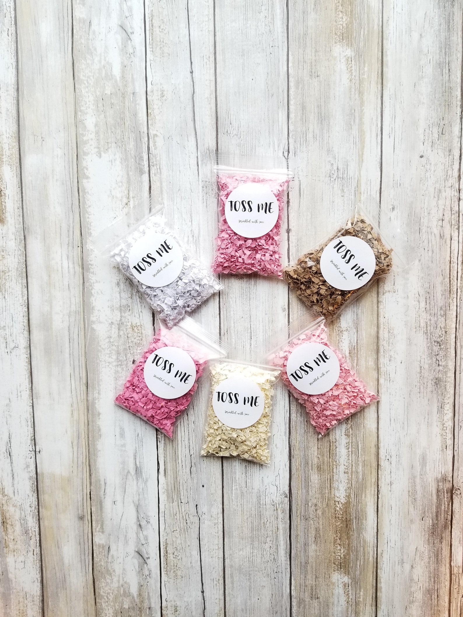 Wedding Exit Toss Confetti Packets Biodegradable Confetti | Etsy