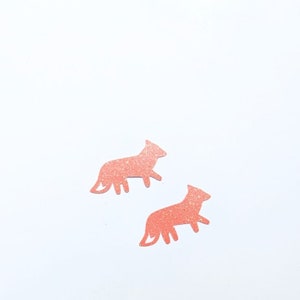 Fox | Confetti & Cupcake Toppers | Die Cut Shapes | GLITTER - Etsy