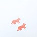 Fox | Confetti & Cupcake Toppers | Die Cut Shapes | GLITTER - Etsy