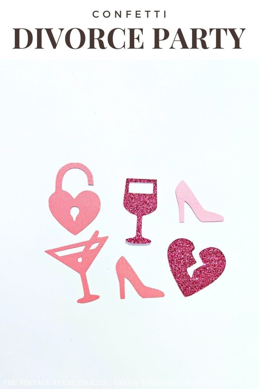 Divorce Party | Confetti & Cupcake Toppers | Divorce Decorations ...