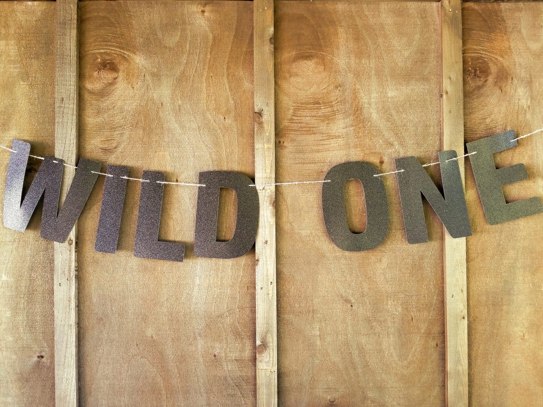 Wild One Banner First Birthday Banner Wall Hanging, Wild One Baby ...