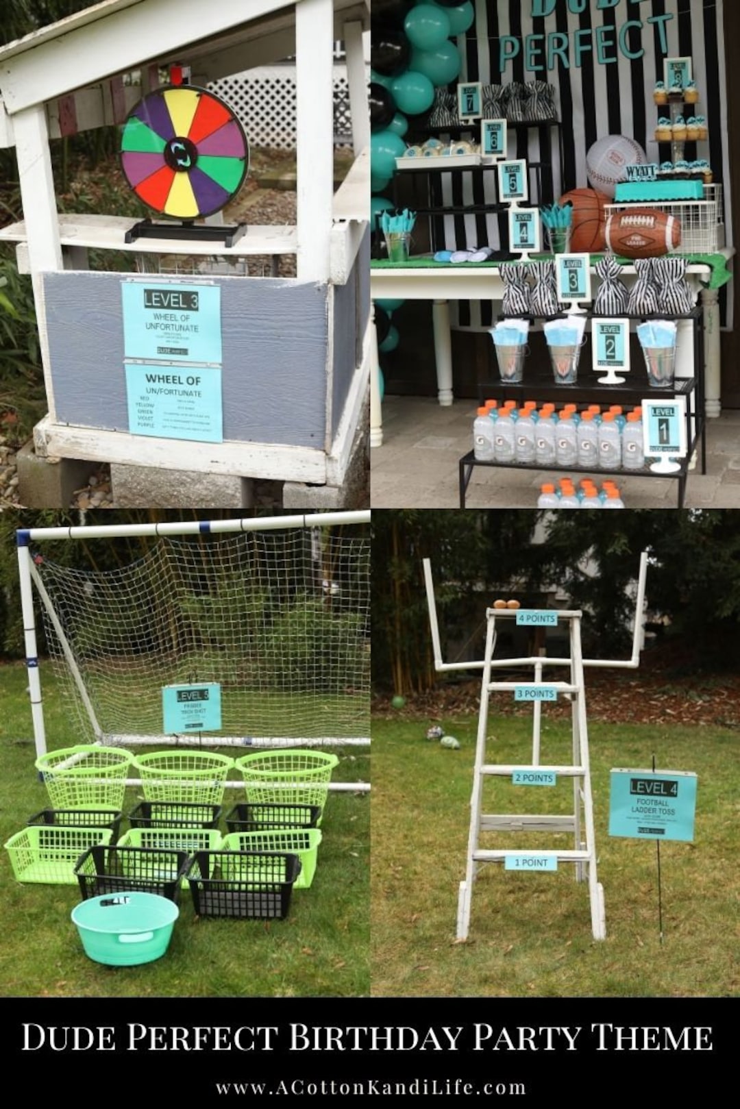 LEVEL UP | Sports Theme Party | Trick Shot Obstacle Course Mini Games ...