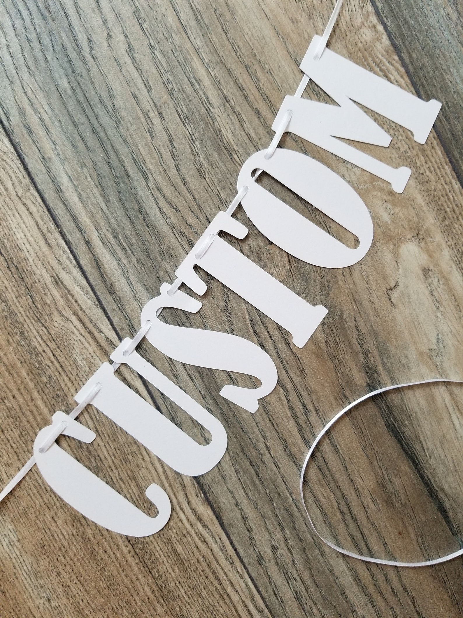 Custom Letter Banner | 3" | CARDSTOCK - Etsy