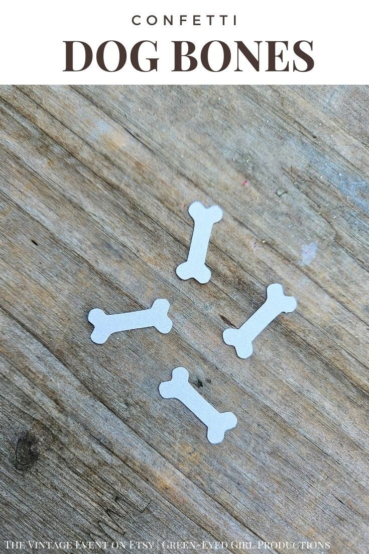 Bone Confetti, Die Cut Shapes, Birthday Party Decorations | GLITTER - Etsy