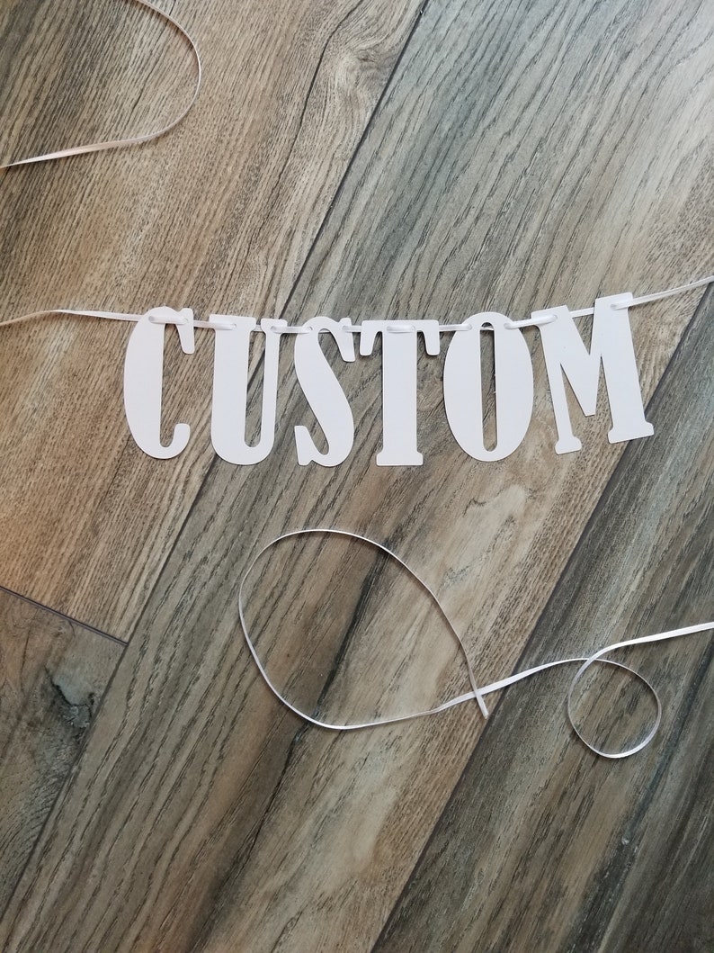 Custom Letter Banner | 3" | CARDSTOCK - Etsy