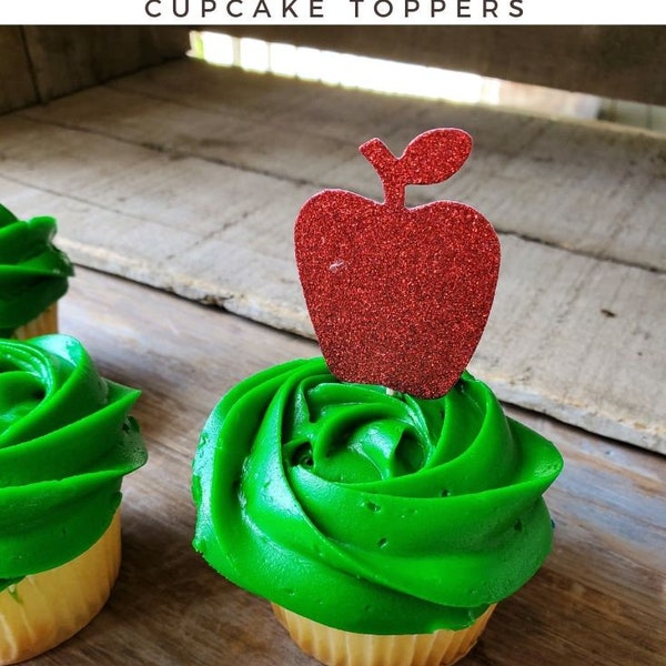 Apple Cupcake Topper - Etsy
