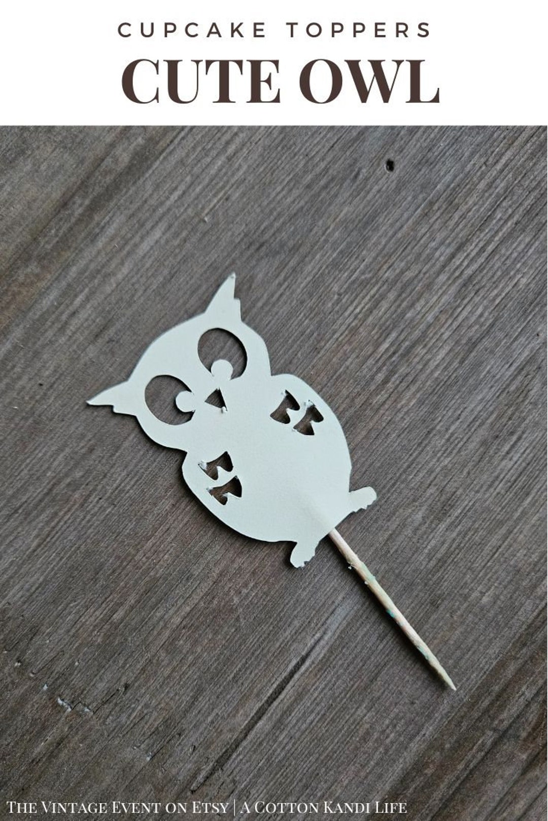 Owl Cupcake Toppers | Woodland Party Decorations, Owl Party | CARDSTOCK ...
