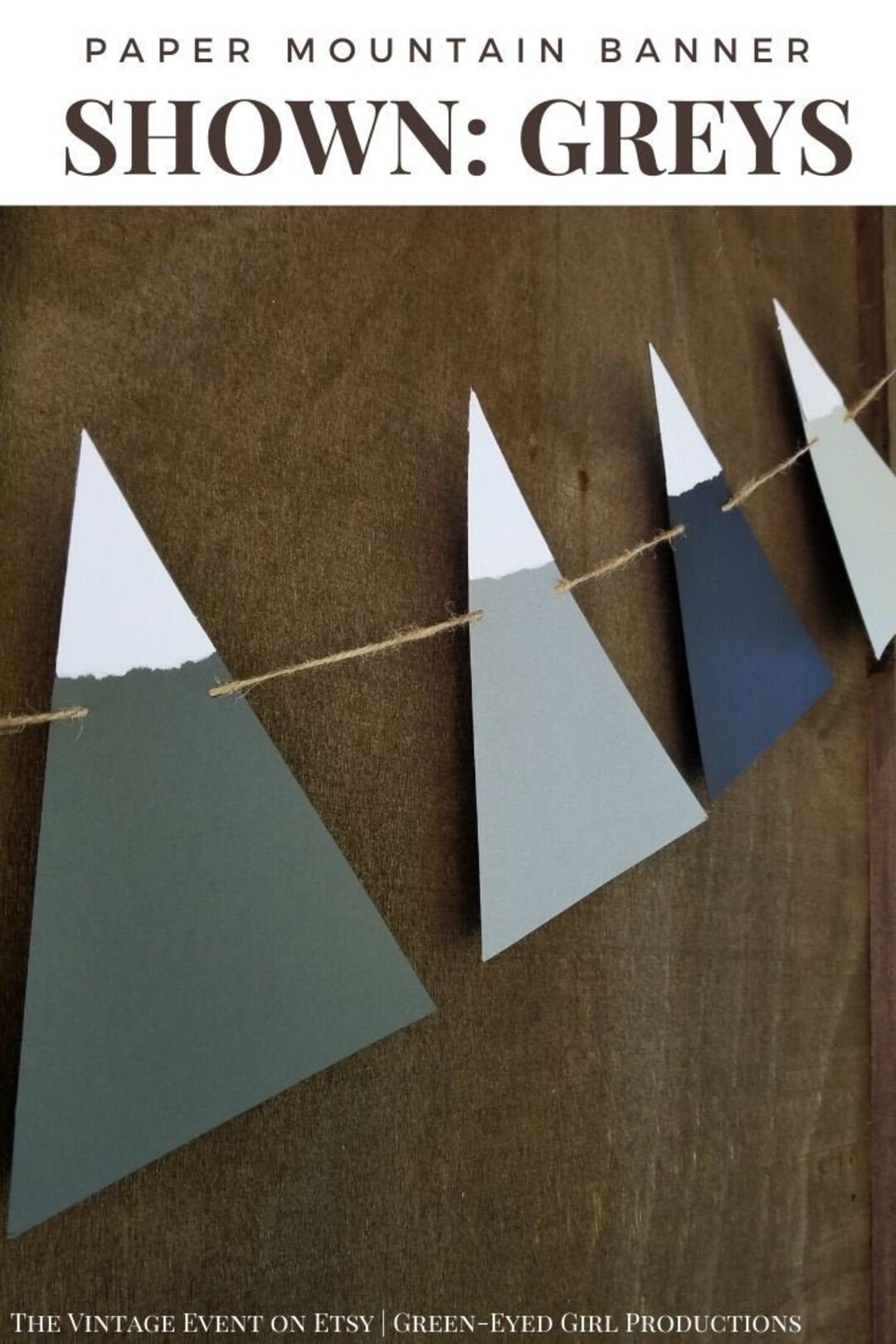 Mountain Banner Wall Hanging | Adventure Awaits Baby Shower Decorations ...