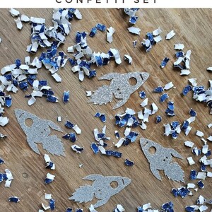 Space Ship Sprinkle Confetti Outer Space Birthday, Rocket Birthday ...
