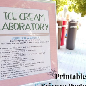 Science Birthday Party Printables | Science Party Labels | 24 Pages - Etsy