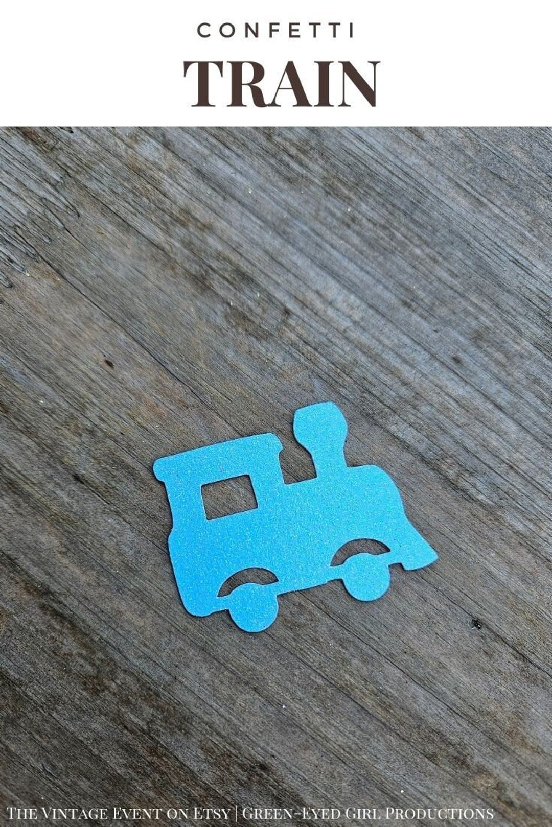 Train | Confetti & Cupcake Toppers | Die Cut Shapes | GLITTER - Etsy