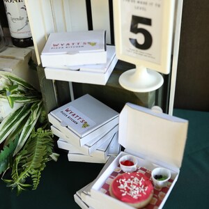 SUPPLIES | Empty 5 Inch Mini Pizza Boxes Party Favor Cookie Cardboard ...