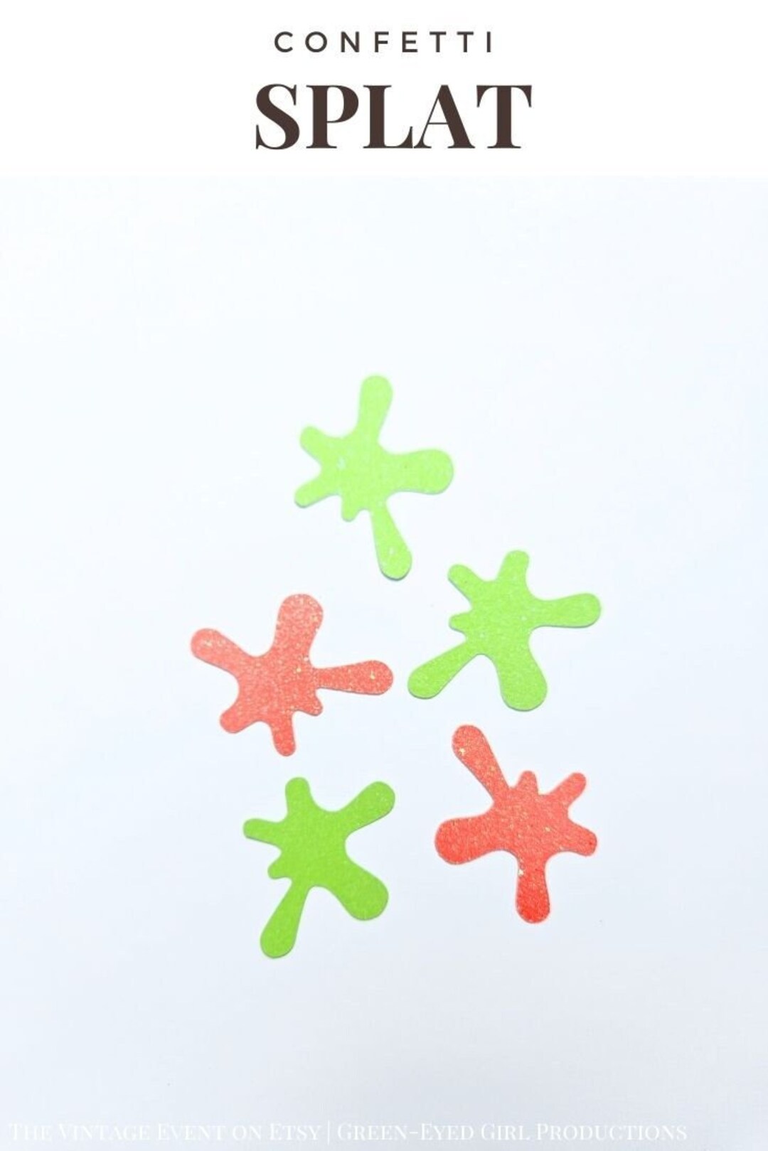 Splat Confetti, Die Cut Shapes, Birthday Party Decorations | GLITTER - Etsy