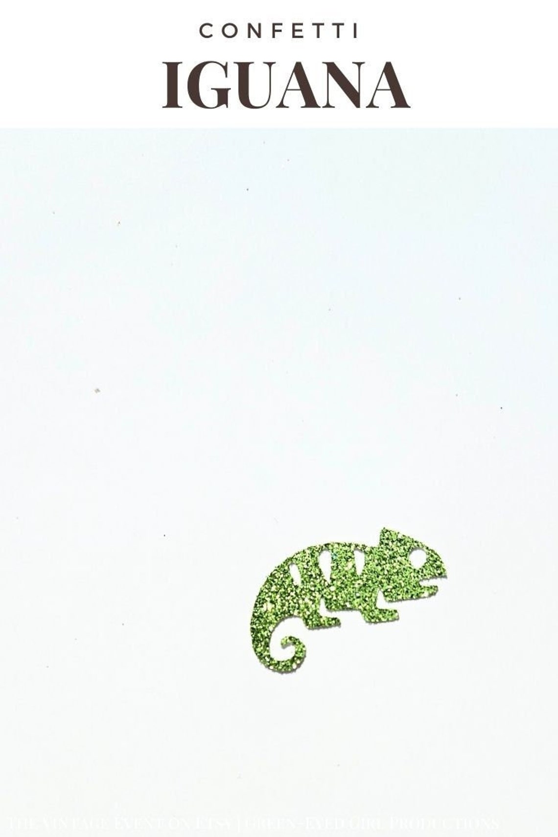 Iguana | Confetti & Cupcake Toppers | Die Cut Shapes | GLITTER - Etsy
