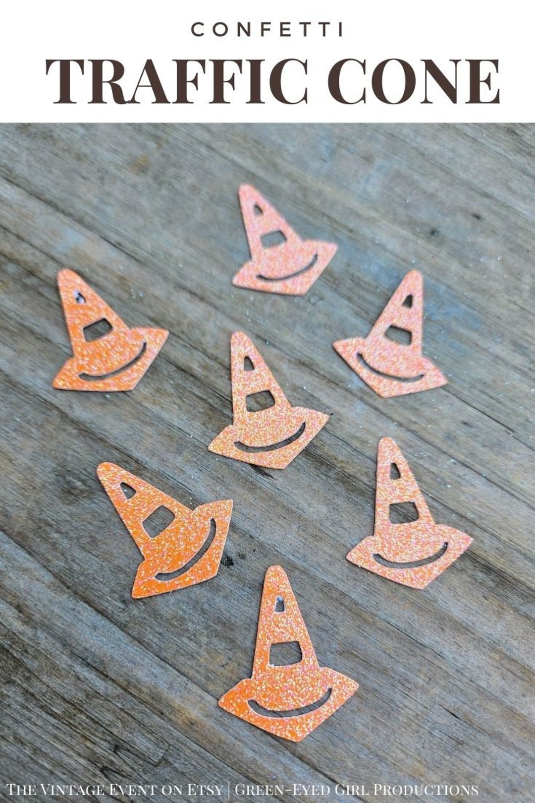 Traffic Cone Confetti, Die Cut Shapes, Dump Truck Birthday Party ...