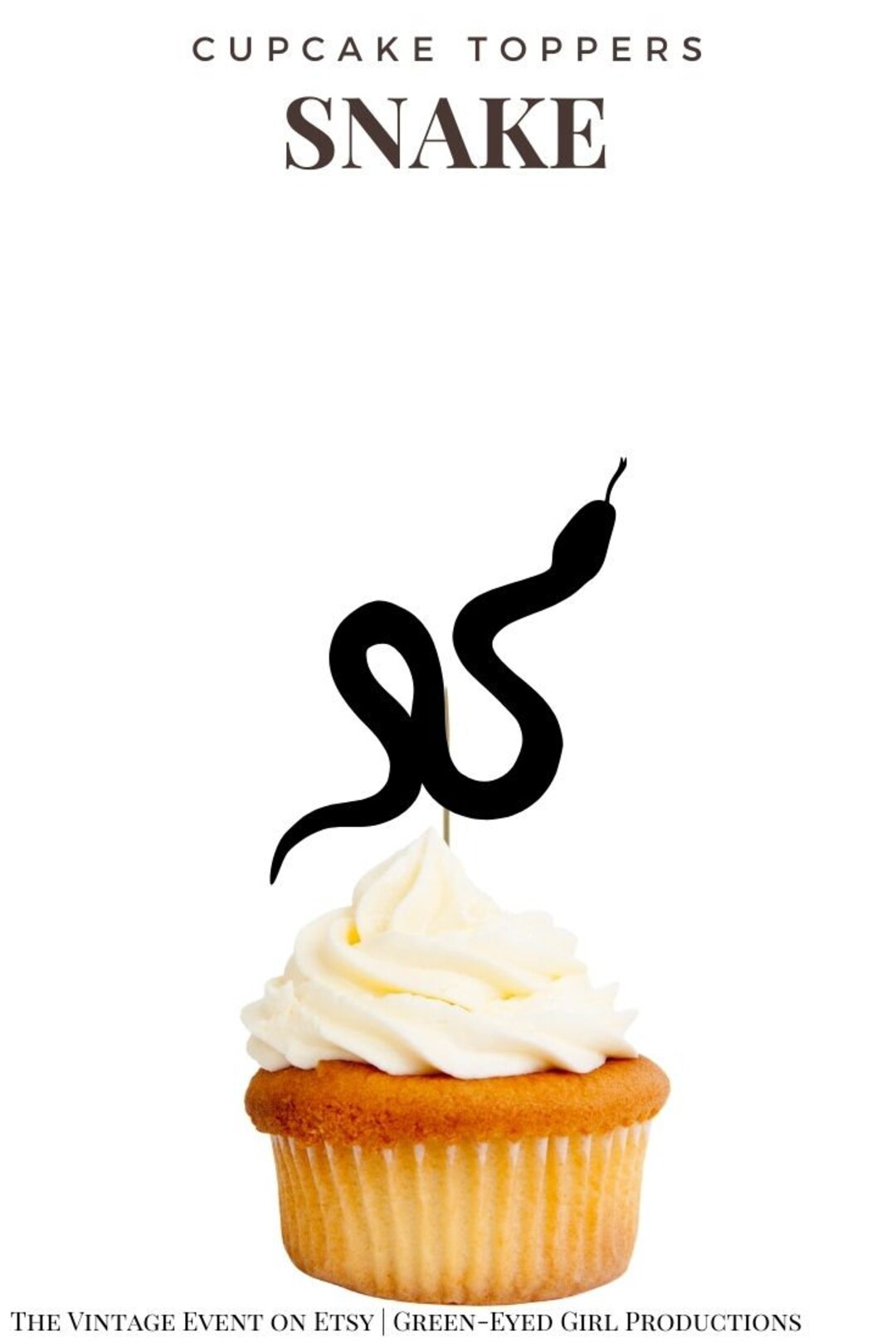 Snake | Cupcake Toppers or Confetti | Die Cut Shapes | CARDSTOCK - Etsy