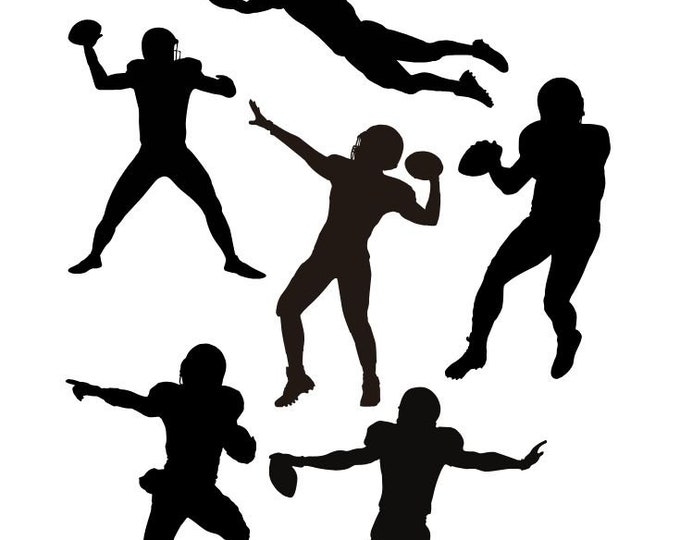 Football Cutouts - 12 Football Die Cuts - Football Party Tags - Sports ...