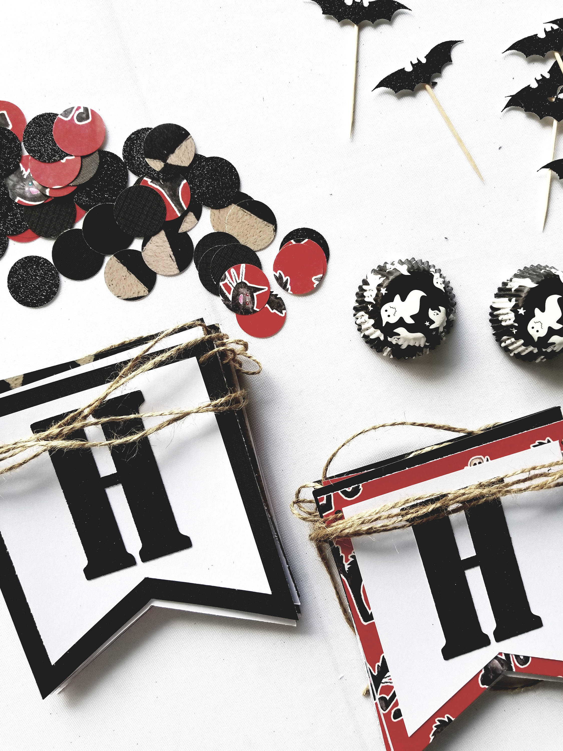 Happy Halloween Banner Set Gothic Home Decor Fall Door | Etsy