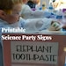 Science Birthday Party Printables Science Party Labels 24 Pages - Etsy