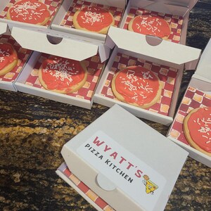 SUPPLIES | Empty 5 Inch Mini Pizza Boxes Party Favor Cookie Cardboard ...