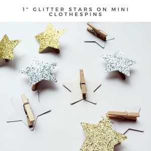Star Clips | Star Decorations, Space Party Decorations | GLITTER - Etsy
