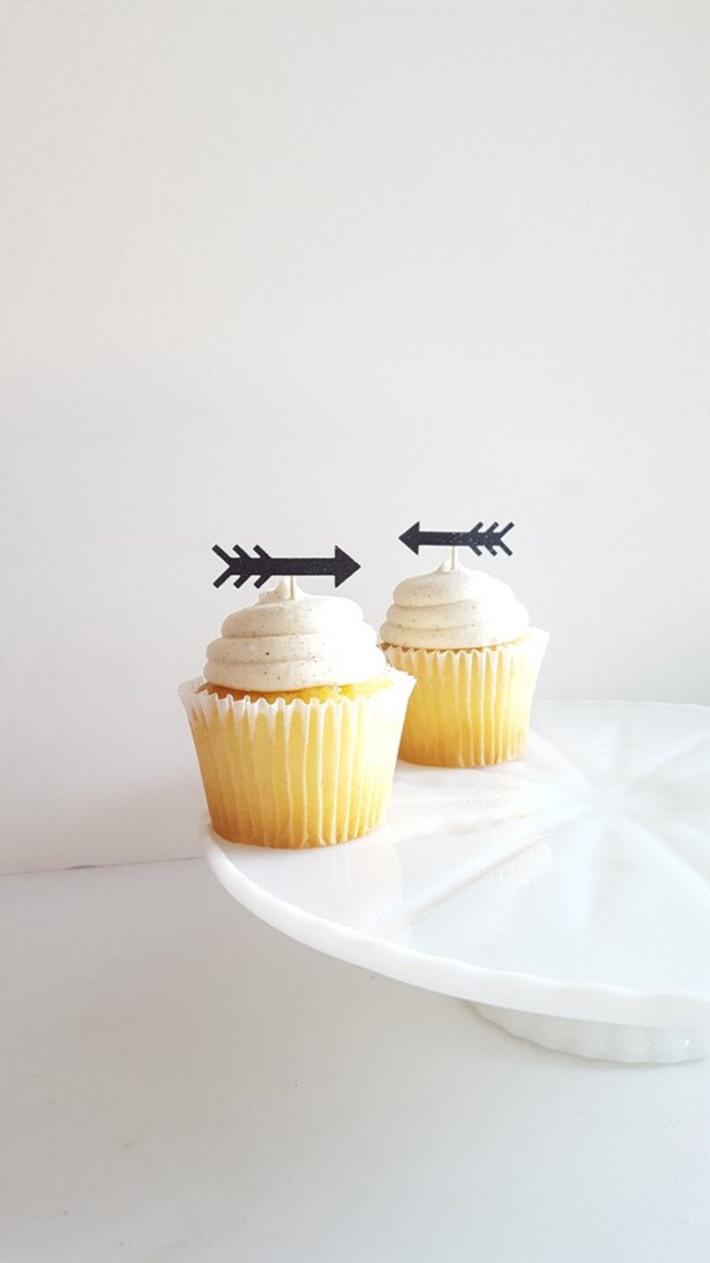Arrow Cupcake Toppers or Confetti Decorations Rustic Party - Etsy