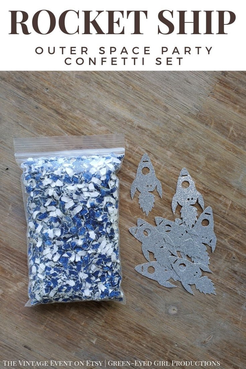 Space Ship Sprinkle Confetti Outer Space Birthday Final - Etsy