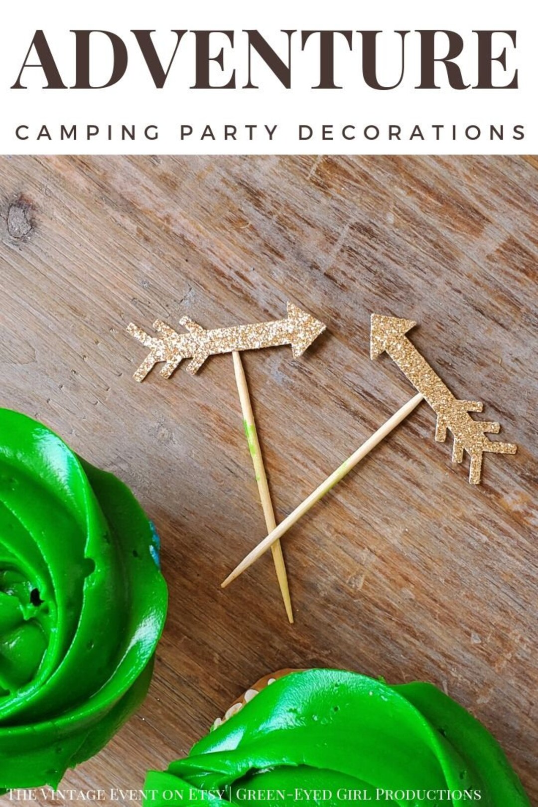 Arrow Cupcake Toppers or Confetti Decorations Rustic Party - Etsy