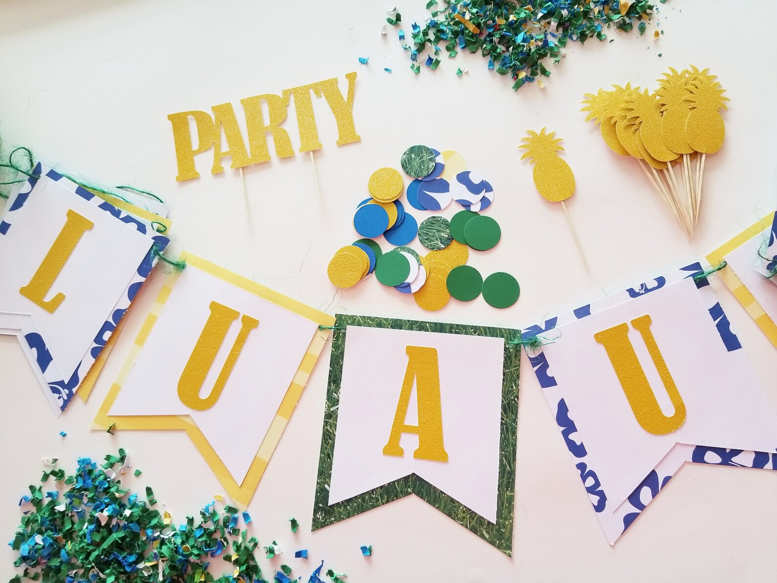 Hawaiian Party Luau Party Decorations Luau Banner Cake | Etsy