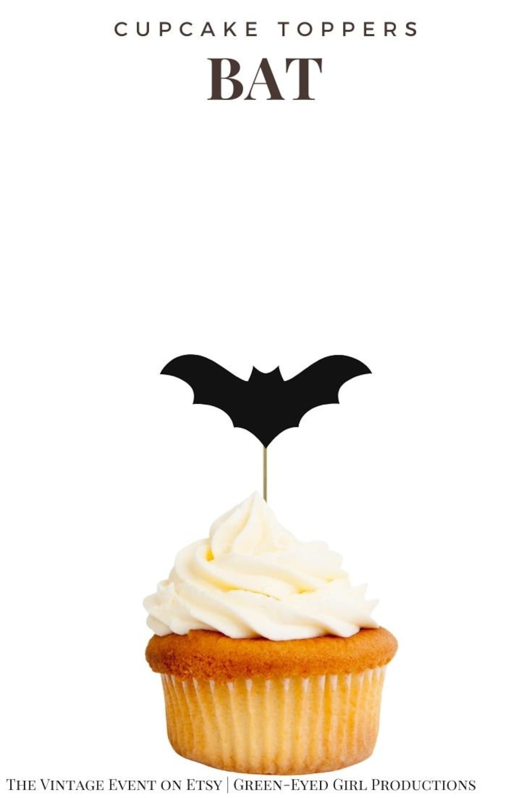 Bat | Cupcake Toppers or Confetti | Die Cut Shapes | CARDSTOCK | Gothic ...