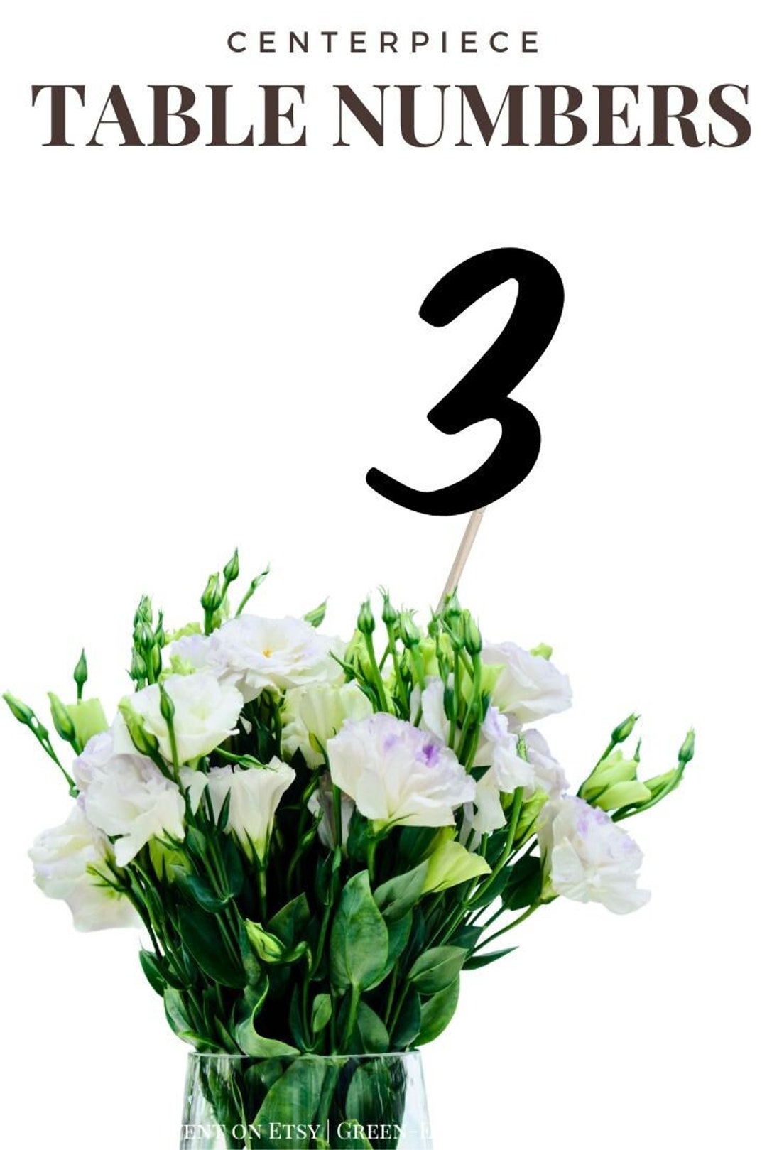 Number Centerpiece | Cake Top, Table Number | 4" | GLITTER - Etsy
